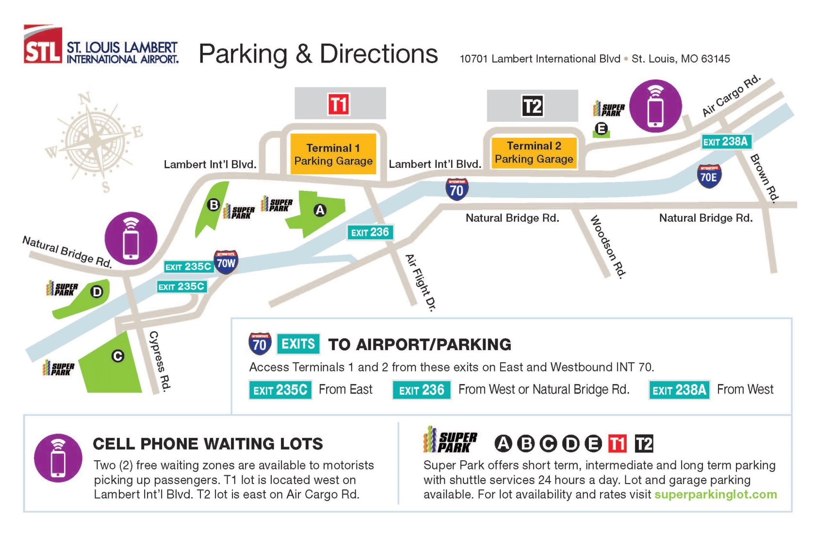 St Louis Lambert International Airport Parking Map (2025) - All Maps