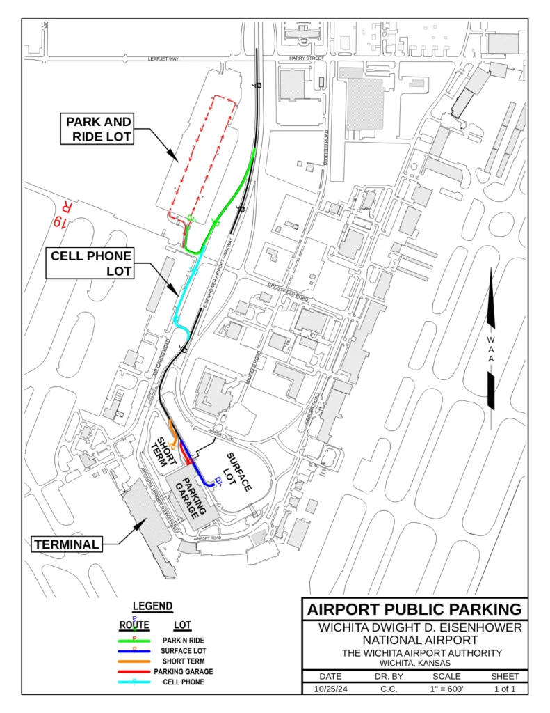 Wichita Airport Parking Map (2025-2024) - All Maps