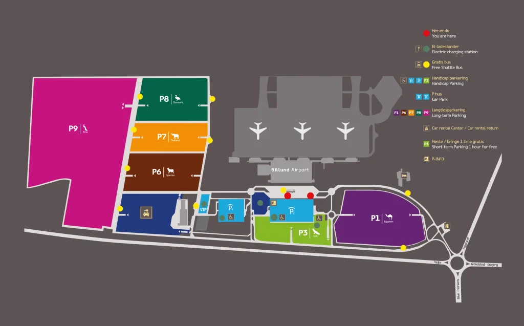 Billund Airport Ground Transportation Map (2025) - All Maps