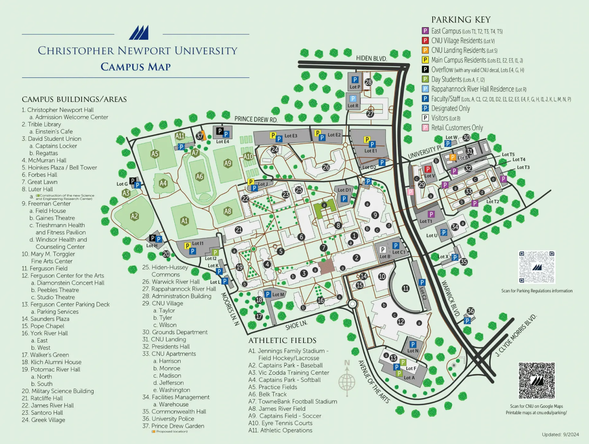 Christopher Newport University Campus Map (2025-2024) - All Maps