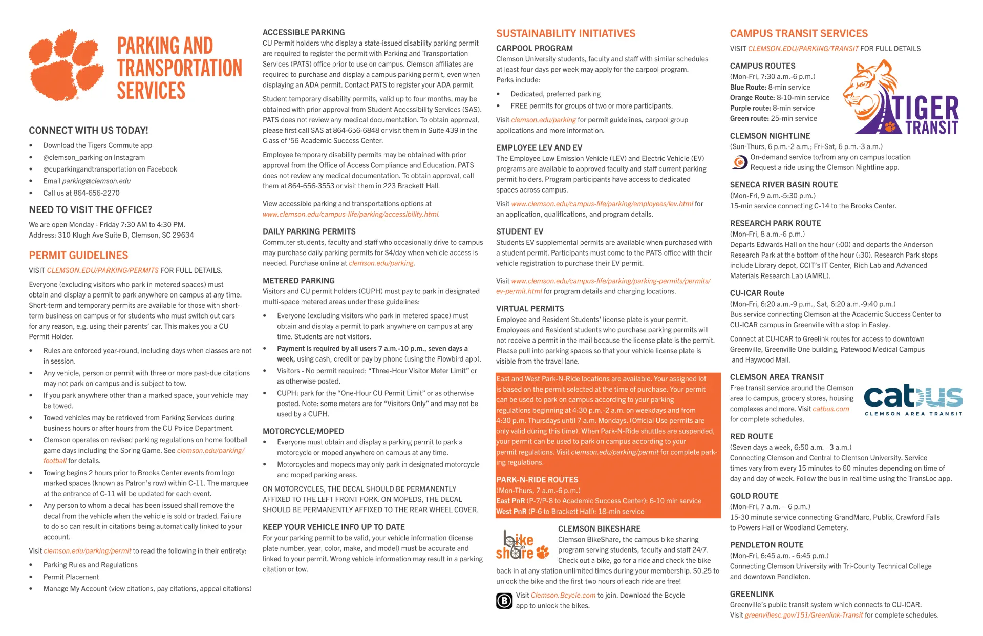 Clemson University Campus Map (2025) - All Maps