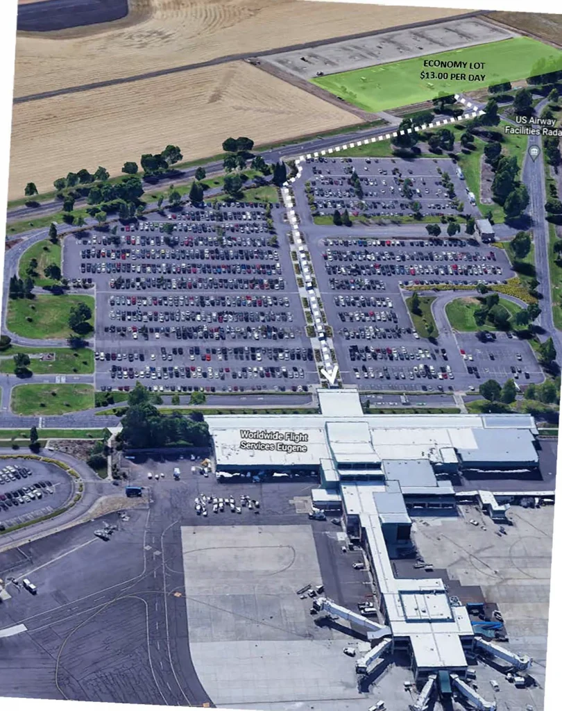 Eugene Airport Ground Transportation Map (2025) - All Maps