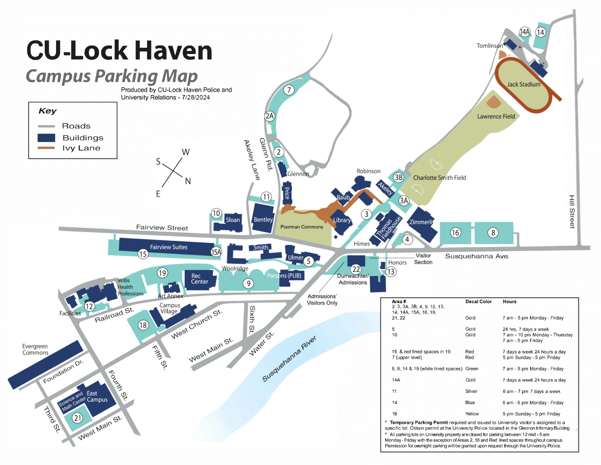 Commonwealth University Bloomsburg Campus Map (2025) - All Maps