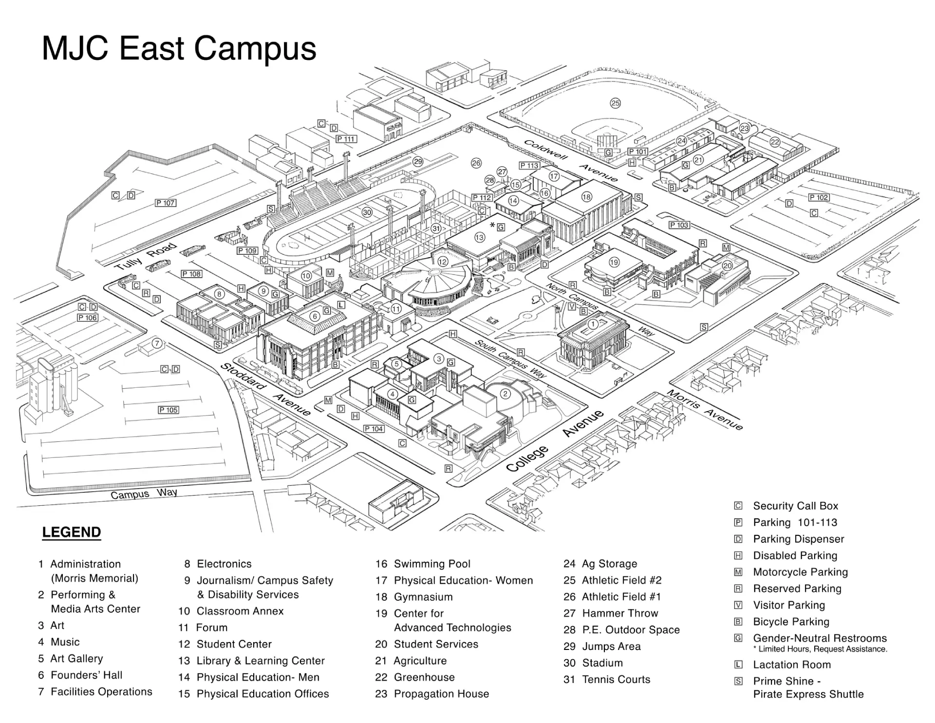 Modesto Junior College Campus Map (2025) - All Maps