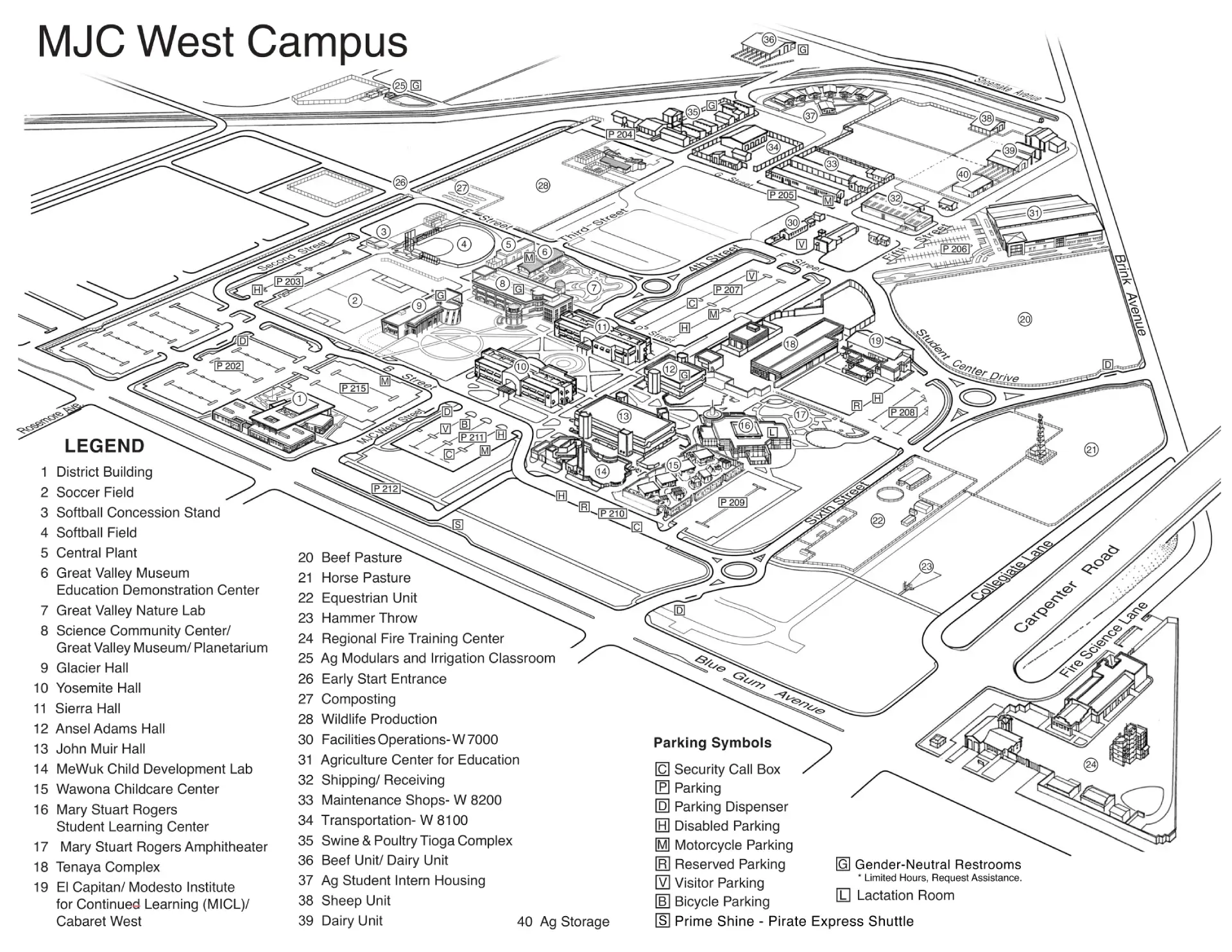Modesto Junior College Campus Map (2025) - All Maps