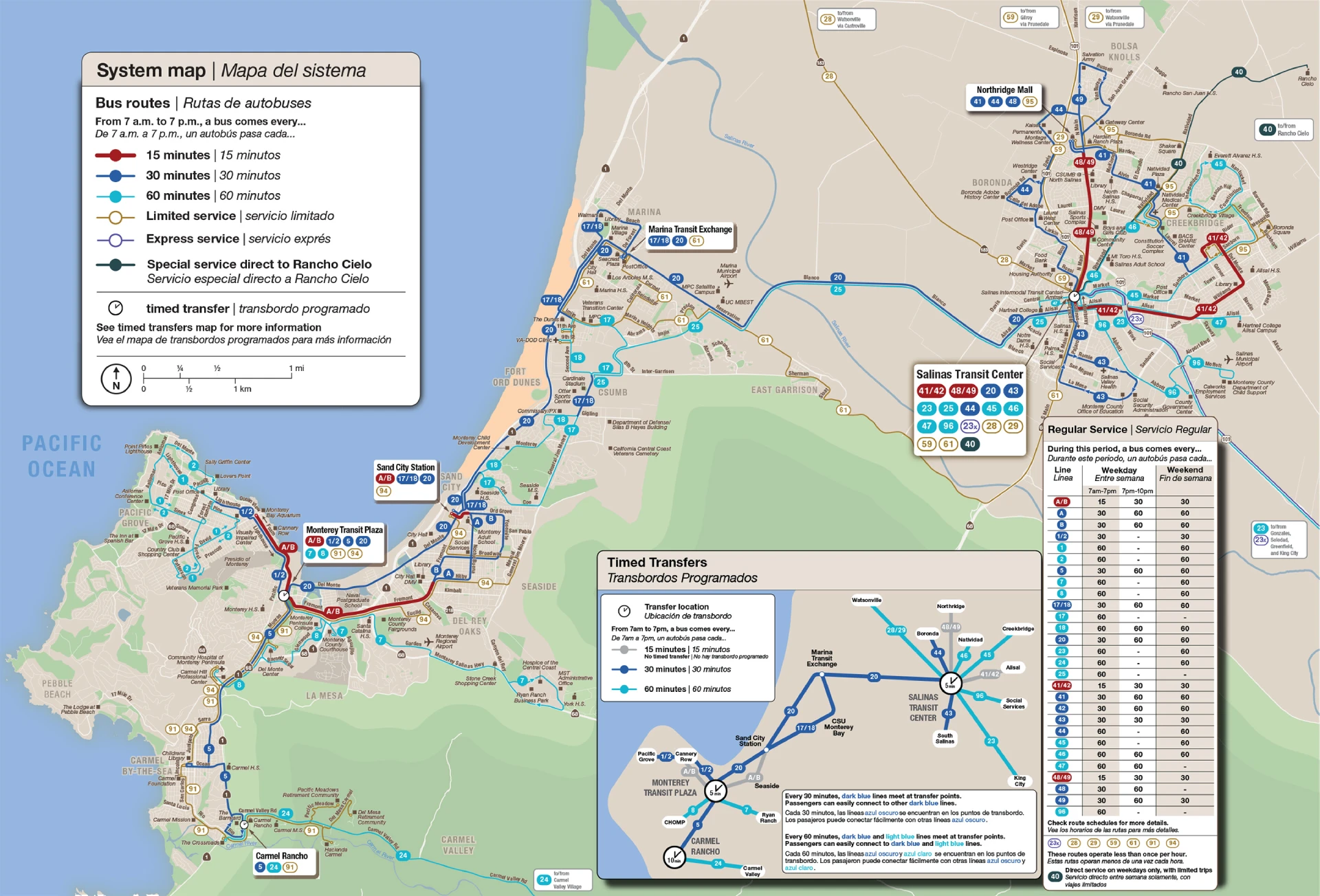 Monterey Peninsula Airport Ground Transportation Map (2025-2024) - All Maps