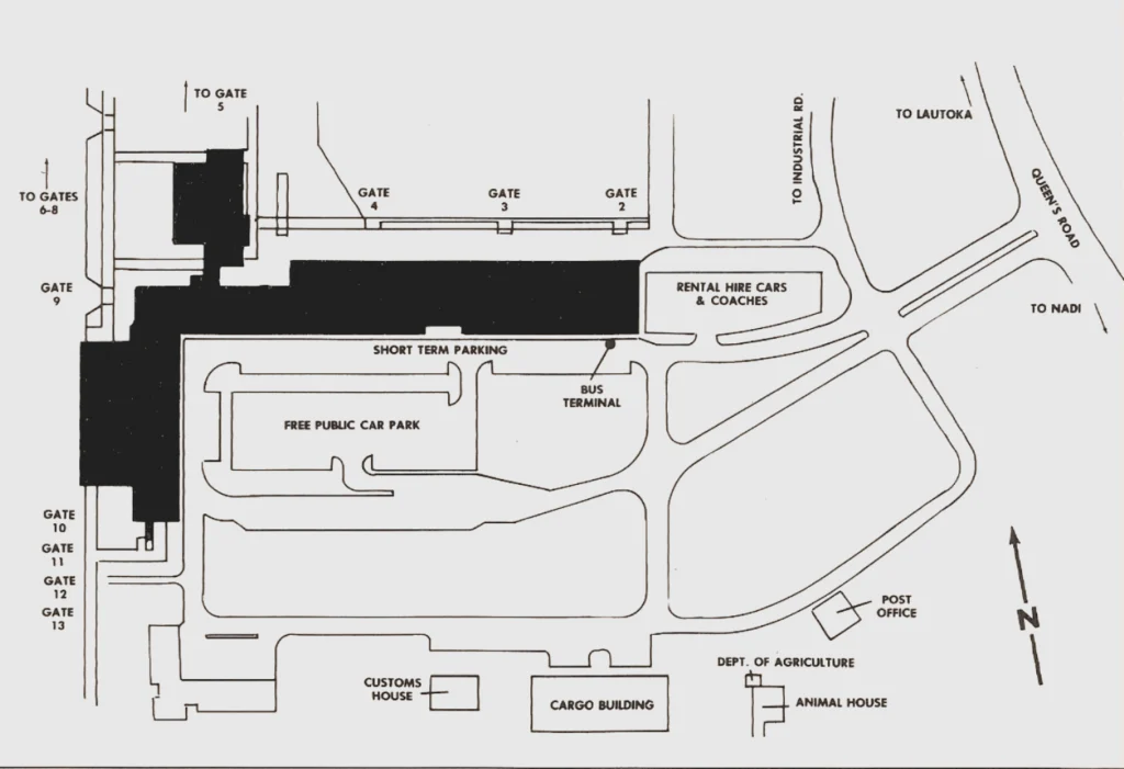 Nadi International Airport Ground Transportation Map (2025-2010) - All Maps