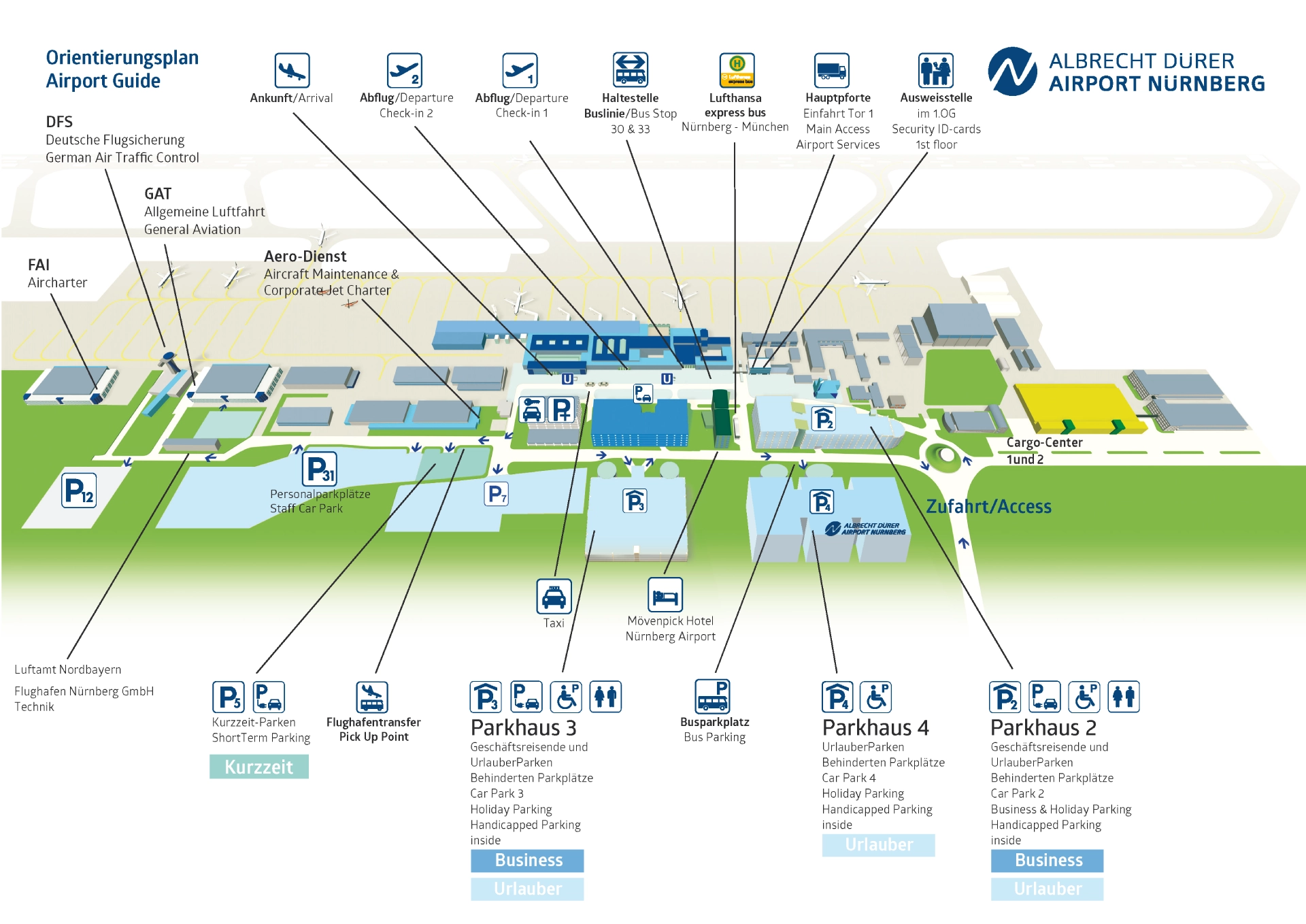 Nuremberg Airport Ground Transportation Map (2025) - All Maps