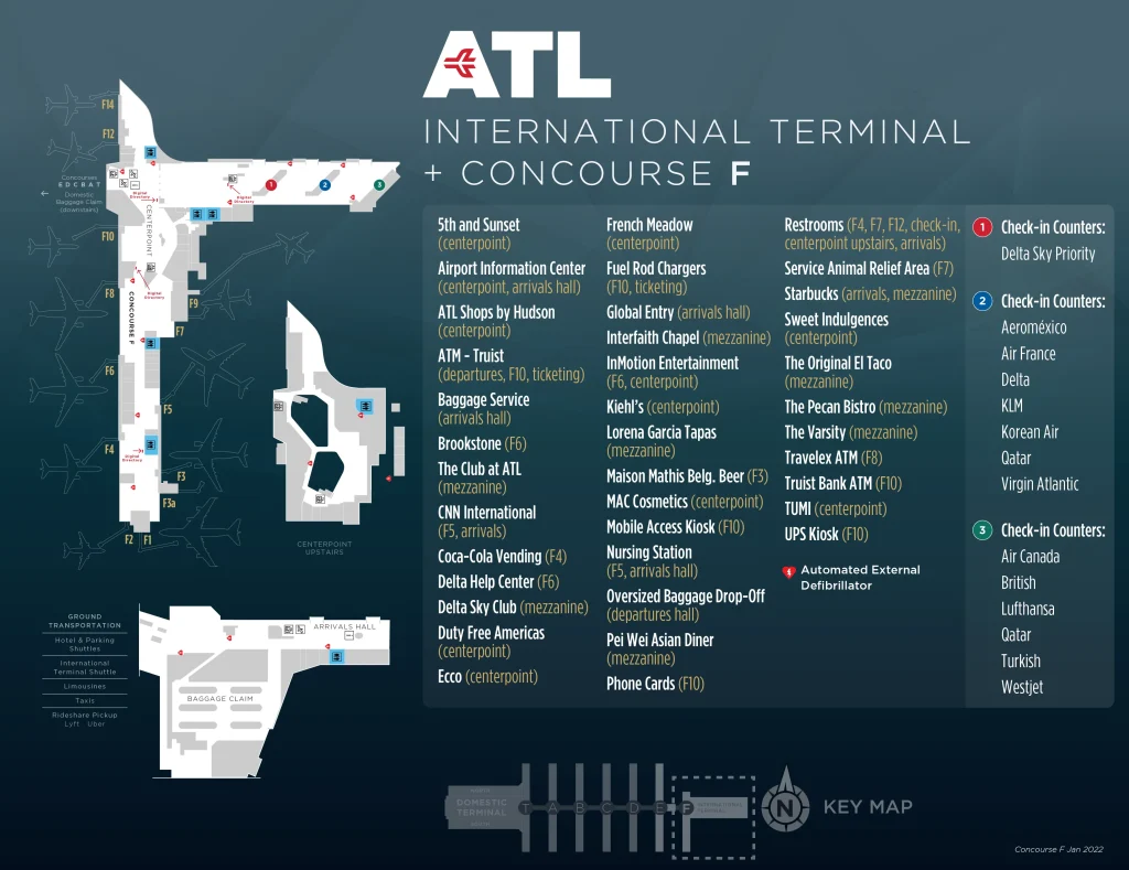 Hartsfield Jackson Atlanta International Airport International Terminal ...