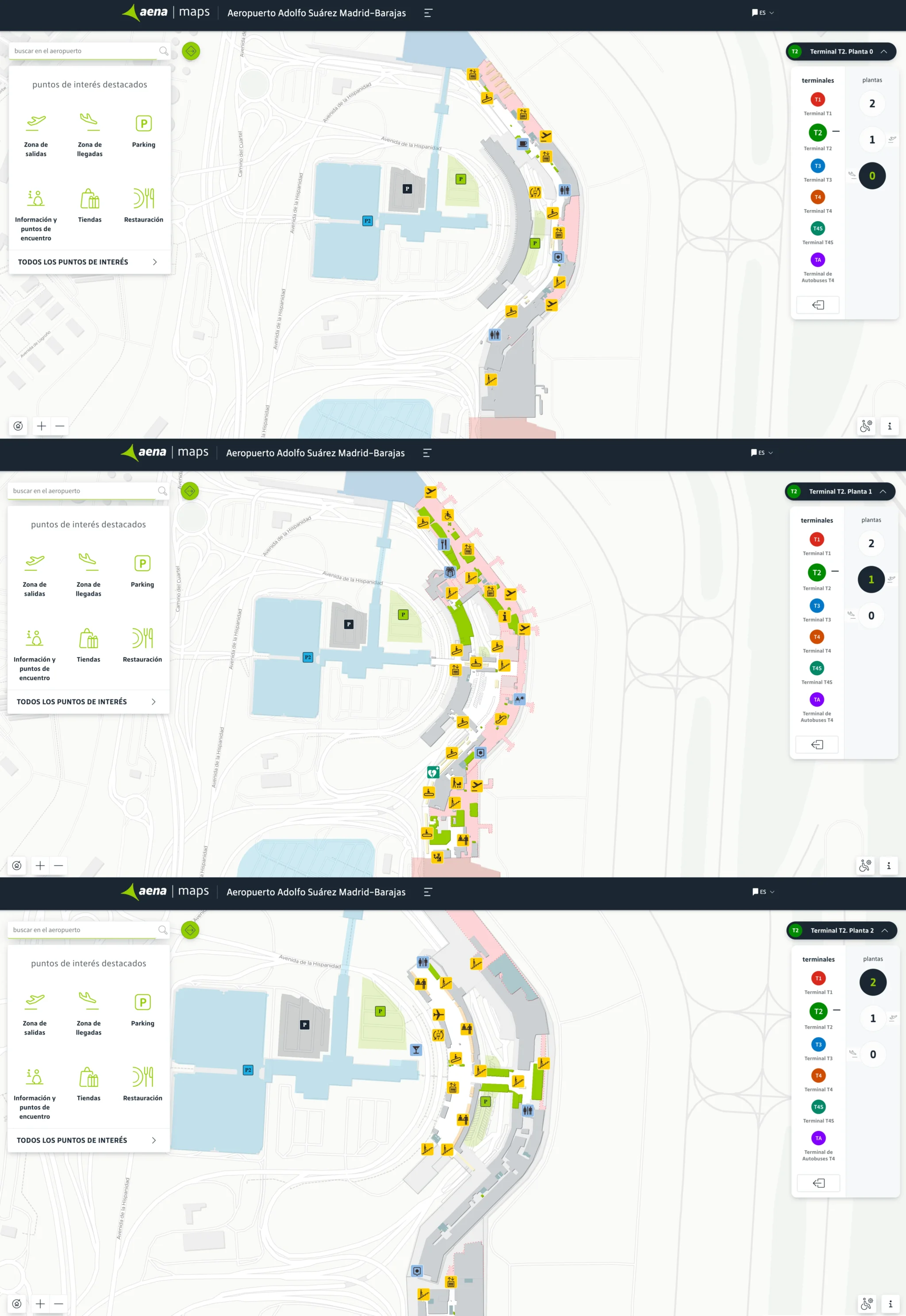 Adolfo Suárez Madrid–Barajas Airport Terminal 2 Map (Most Up-To-Date ...