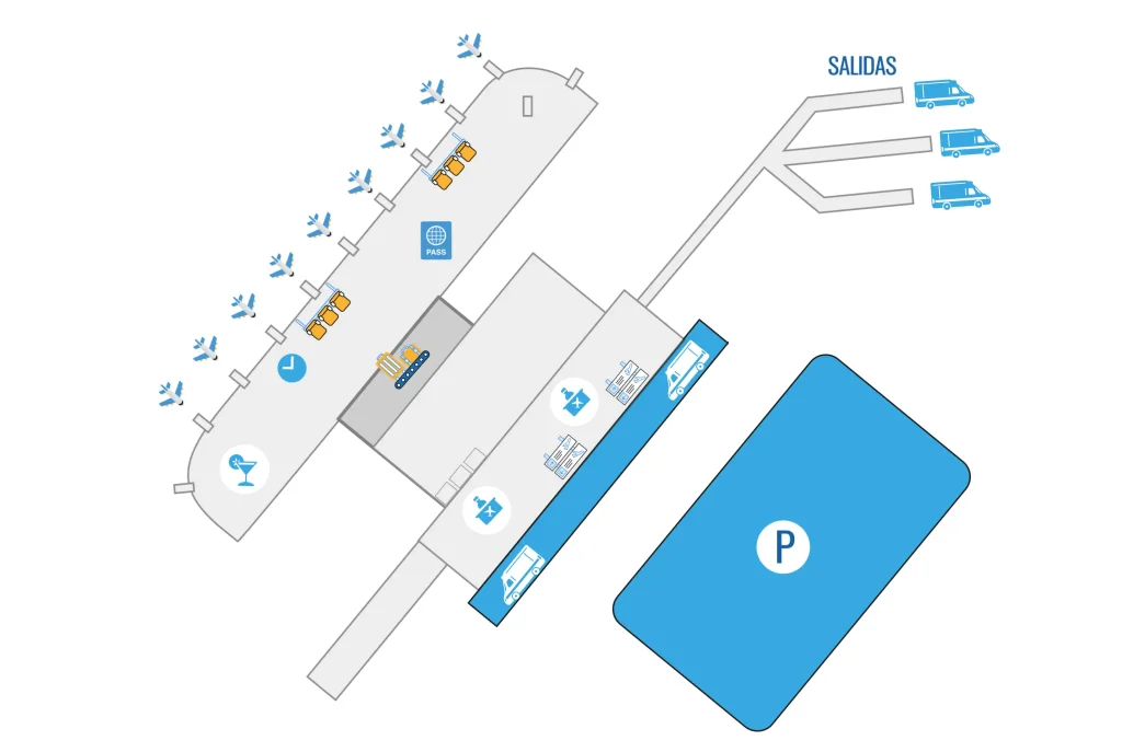 Cancún International Airport Terminal 4 Map (Most Up-To-Date) - All Maps