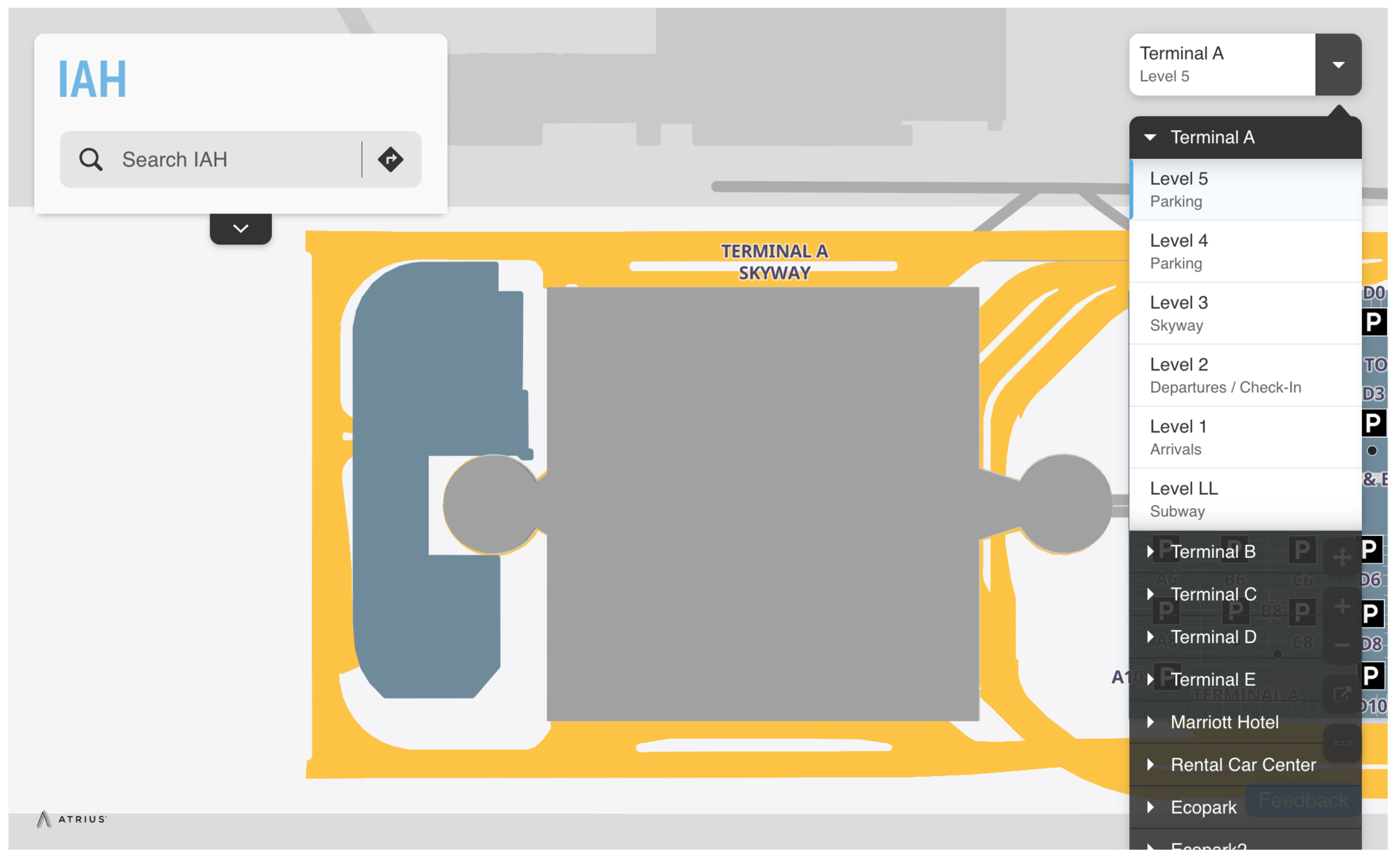 George Bush Intercontinental Airport Terminal A Map (Most Up-To-Date ...