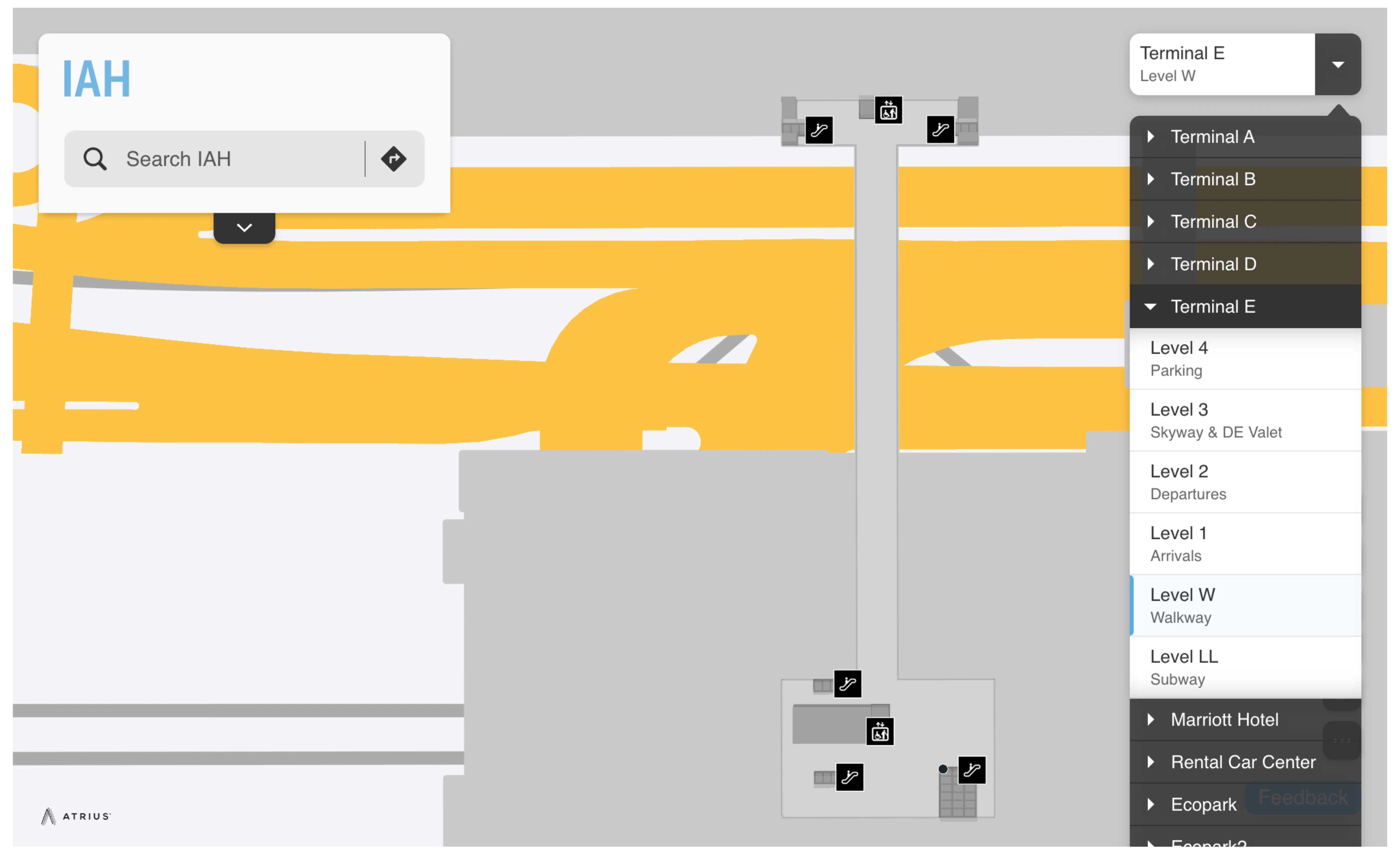 George Bush Intercontinental Airport Terminal E Map (Most Up-To-Date ...