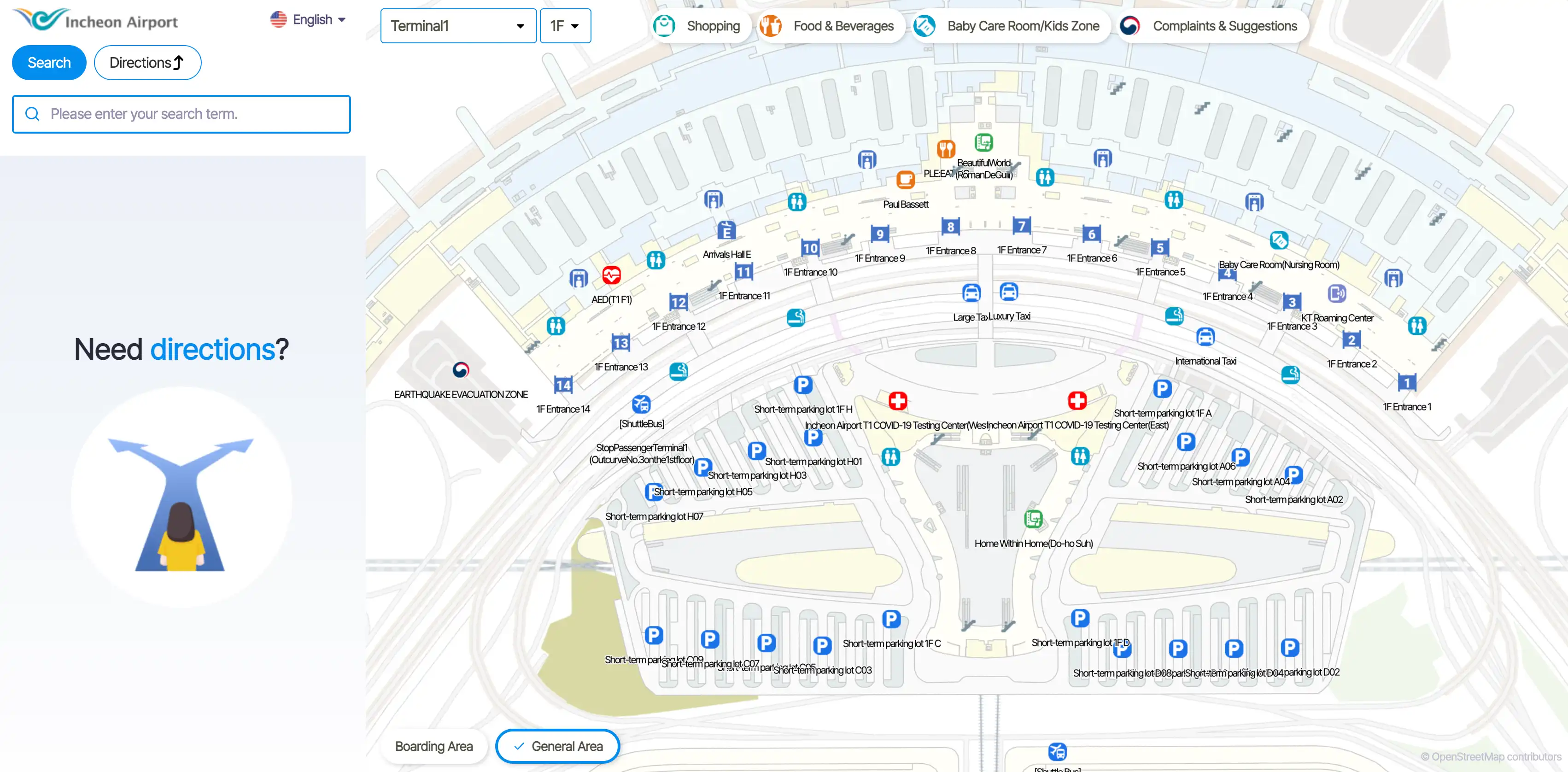 Incheon International Airport Terminal 1 Map (Most Up-To-Date) - All Maps