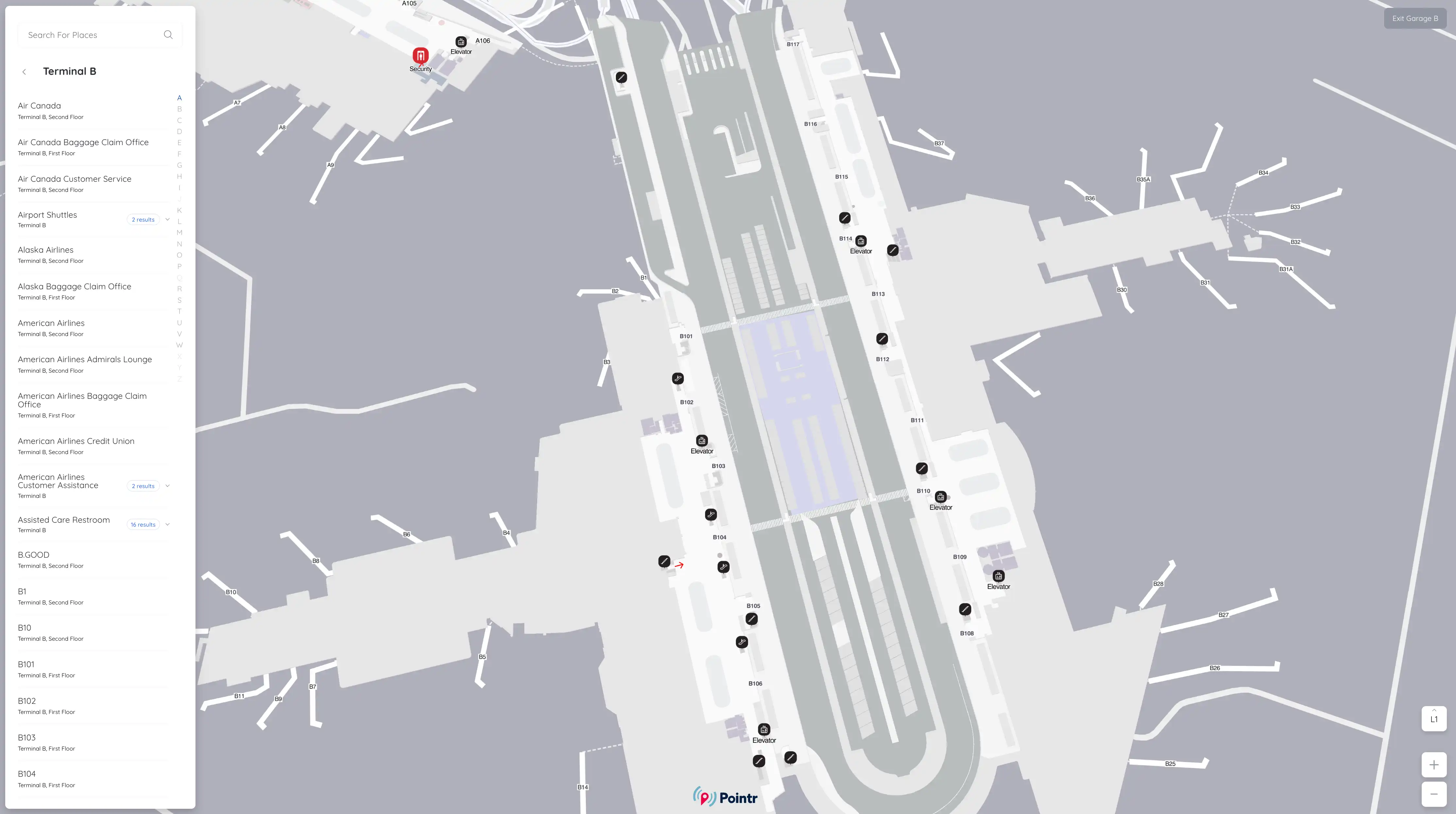 Logan International Airport Terminal B Map (Most Up-To-Date) - All Maps