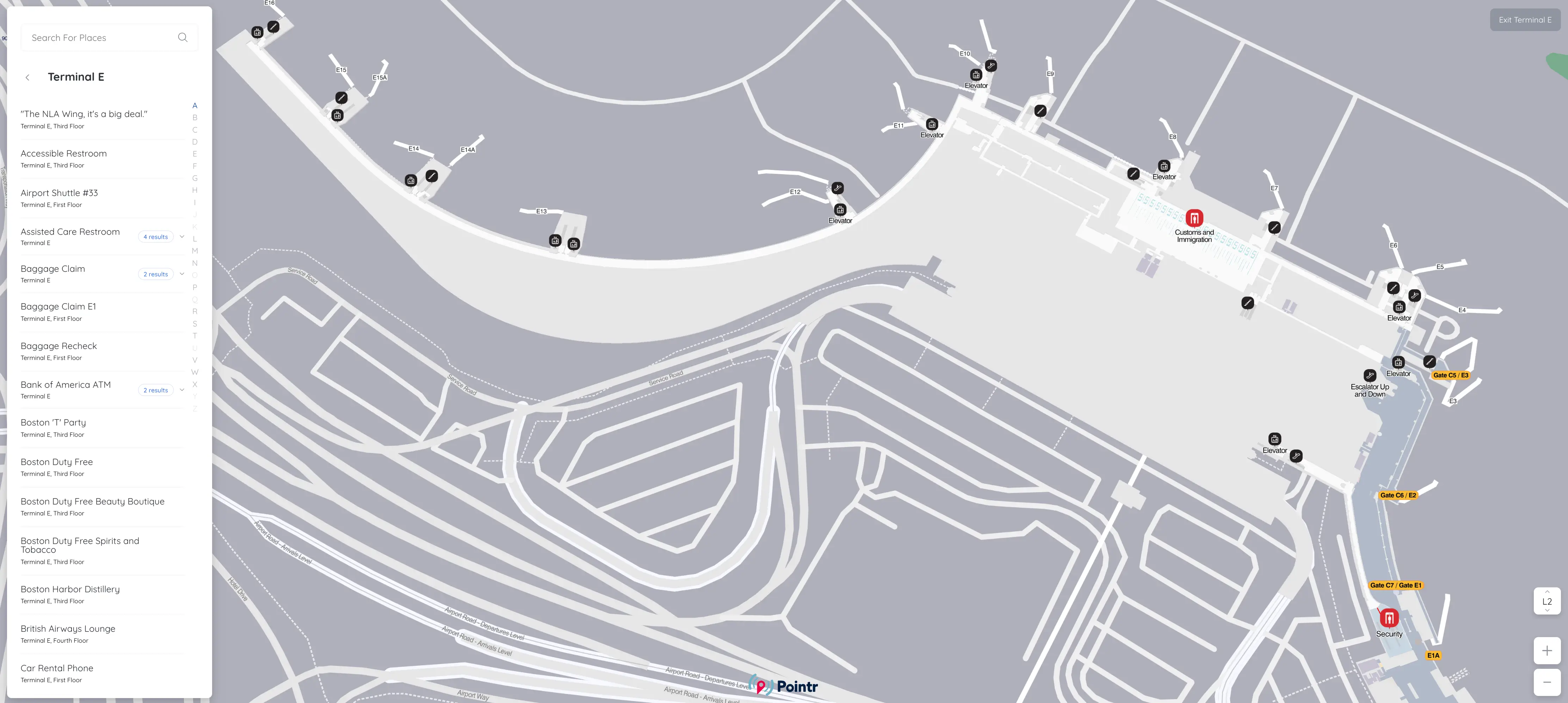 Logan International Airport Terminal E Map (Most Up-To-Date) - All Maps