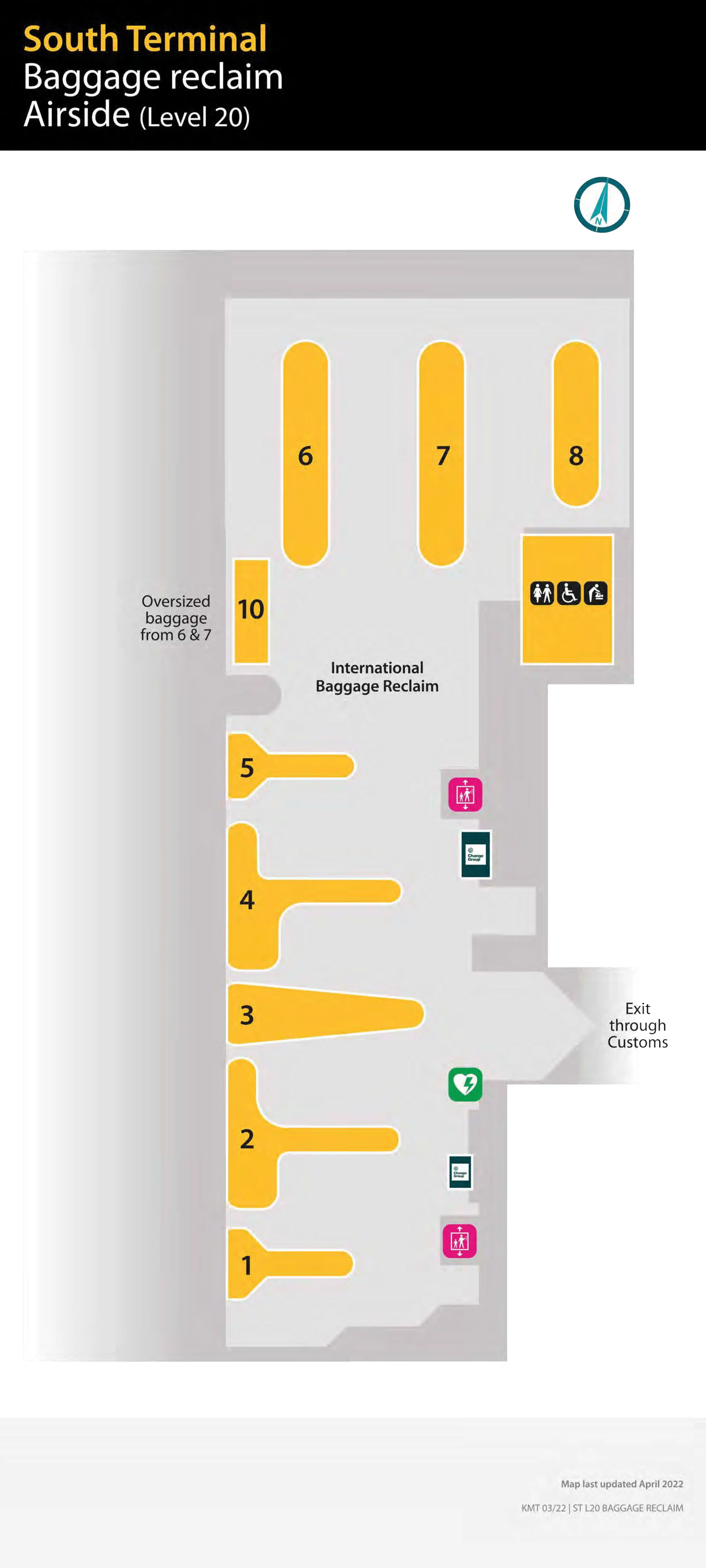 London Gatwick Airport South Terminal Map (Most Up-To-Date) - All Maps