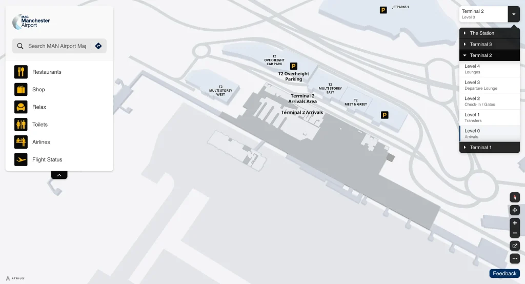 Manchester Airport Terminal 2 Map (Most Up-To-Date) - All Maps