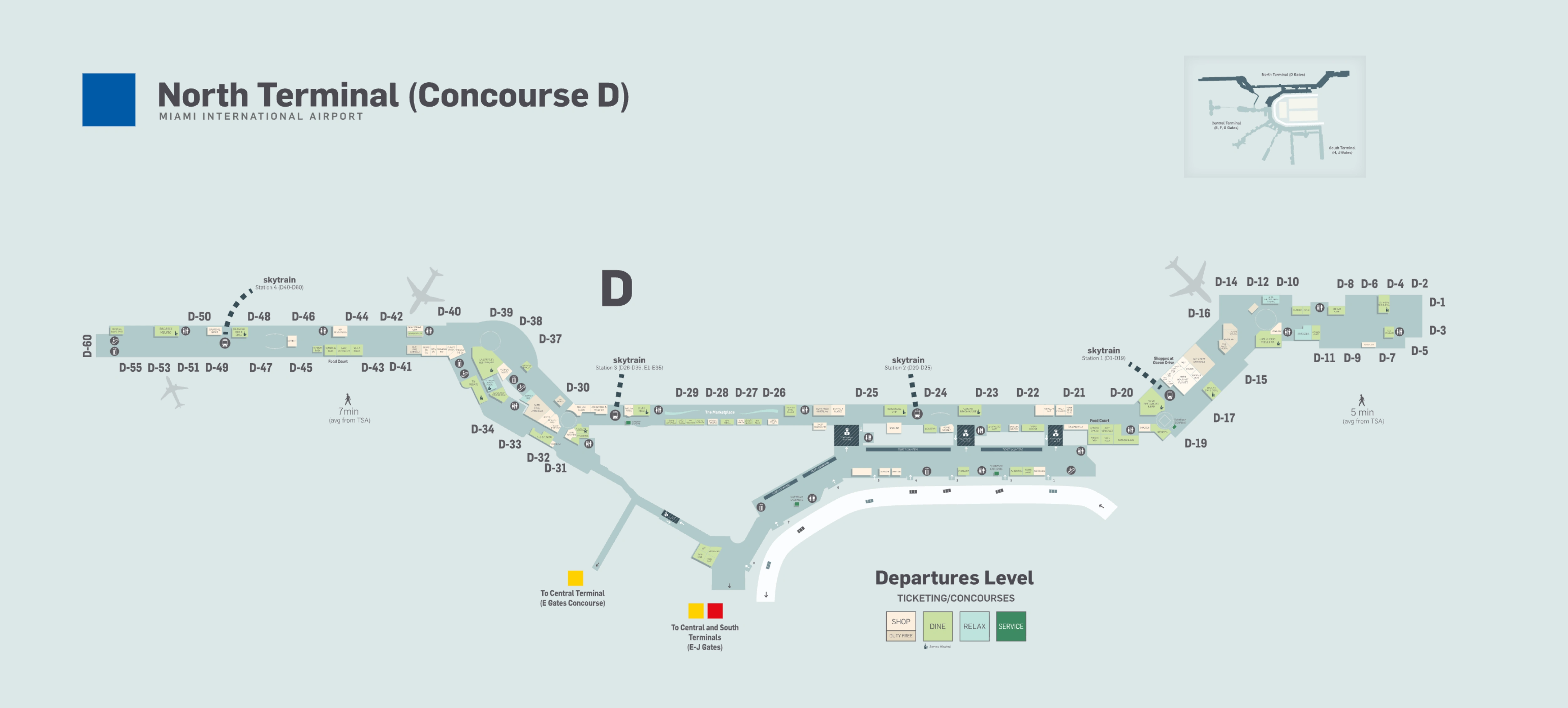 Miami International Airport North Terminal Map (Most Up-To-Date) - All Maps