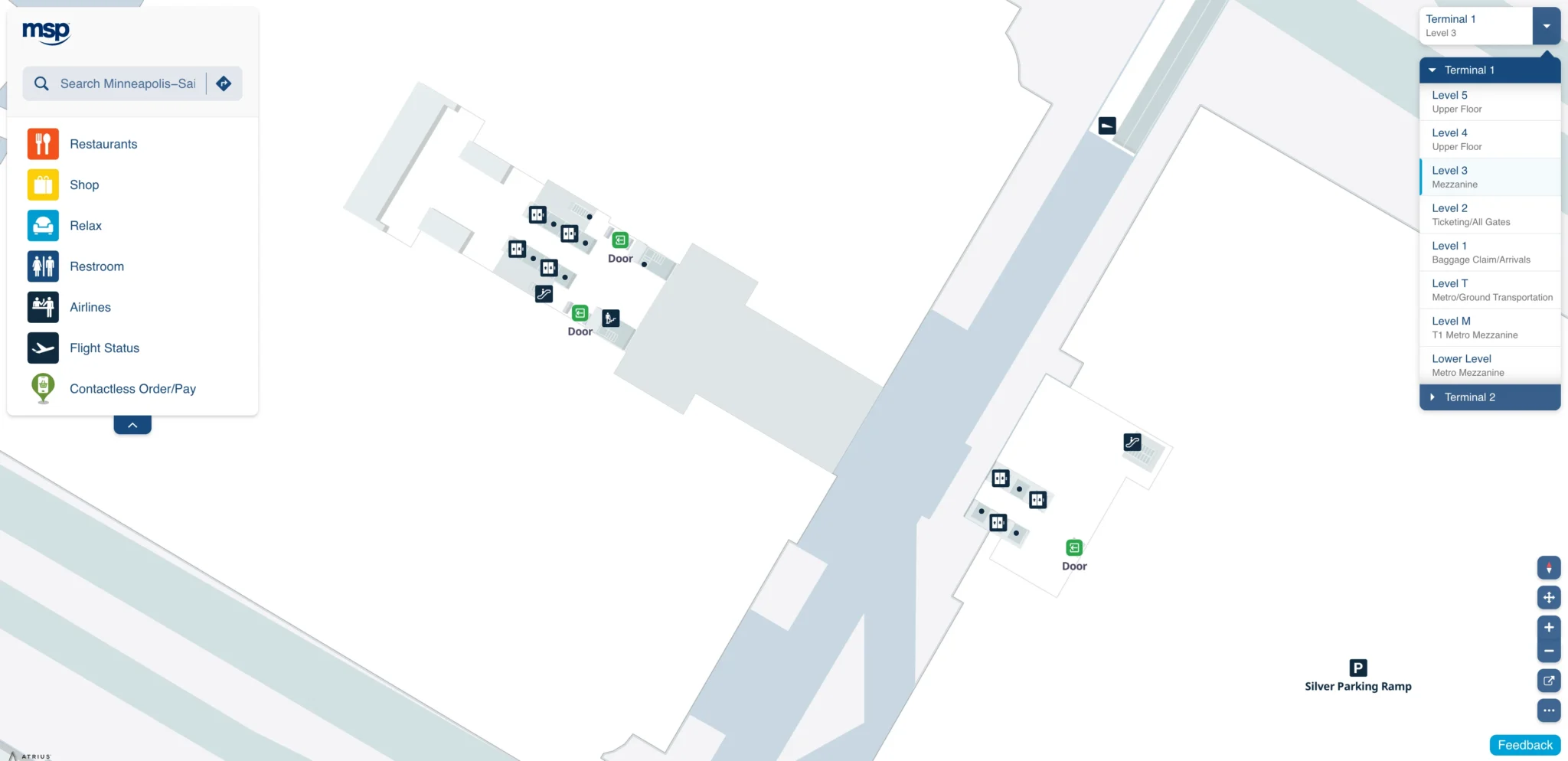 Minneapolis–Saint Paul International Airport Terminal 1 Map (Most Up-To ...