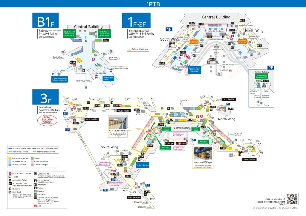 Narita International Airport Terminal 1 Map (Most Up-To-Date) - All Maps