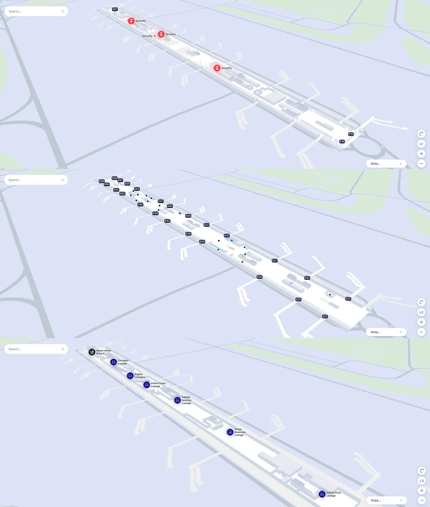 Zürich Airport Terminal E Map (Most Up-To-Date) - All Maps